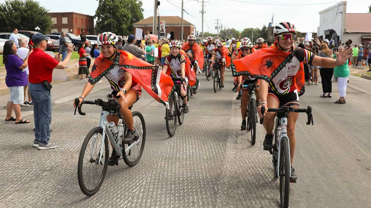 PRESS RELEASE: Cherokee cyclists return from 950-mile journey retracing ...