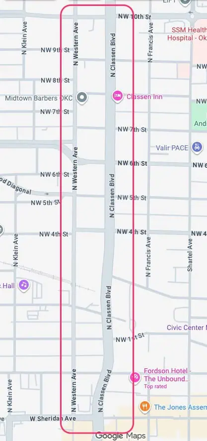 Classen bike lane plans lead to rift in OKC City Council